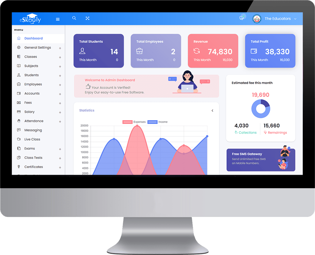 ESkooly Free Online School Management System